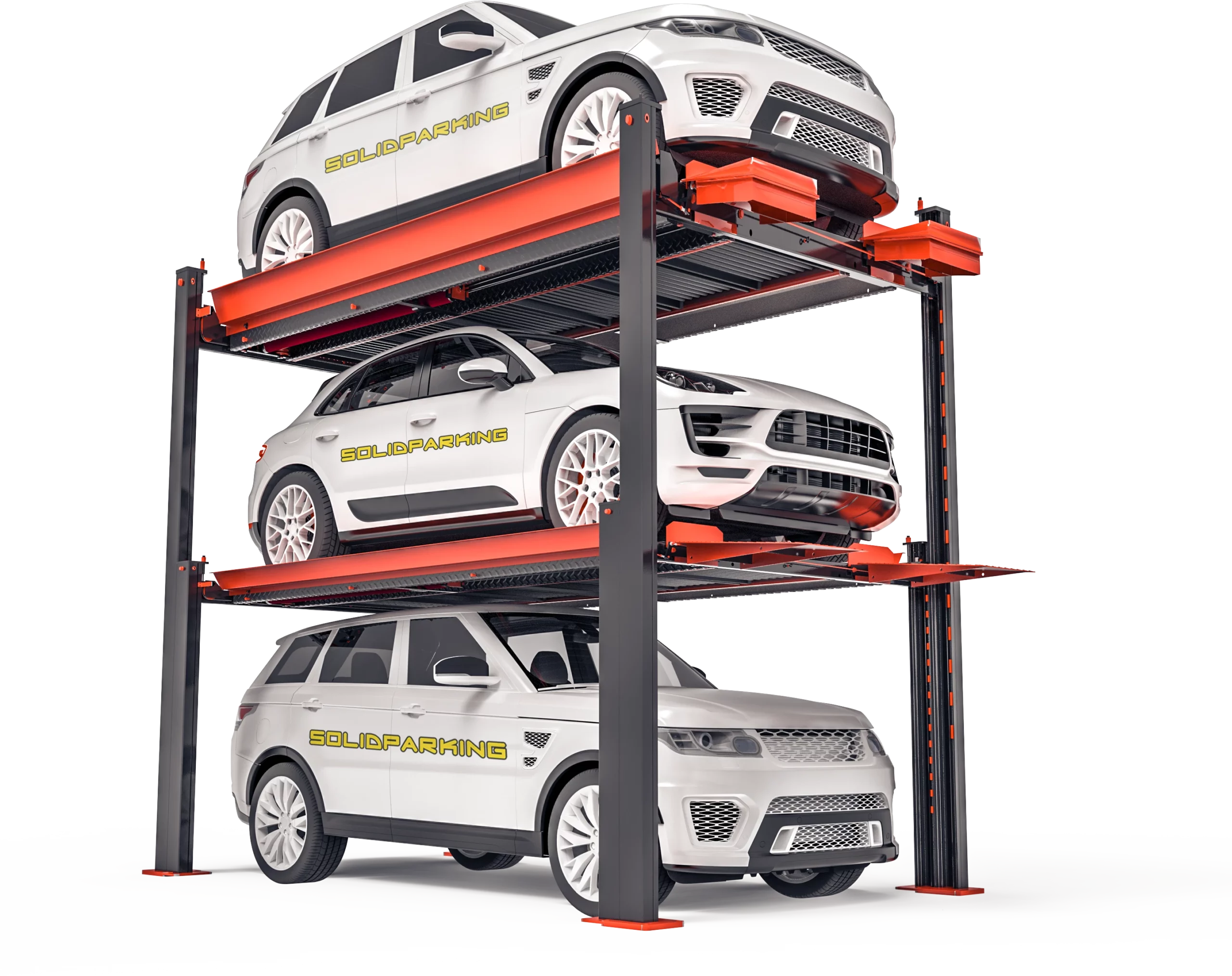 Four Post Parking Lift - Car Storage Lift, Automated Parking System ...