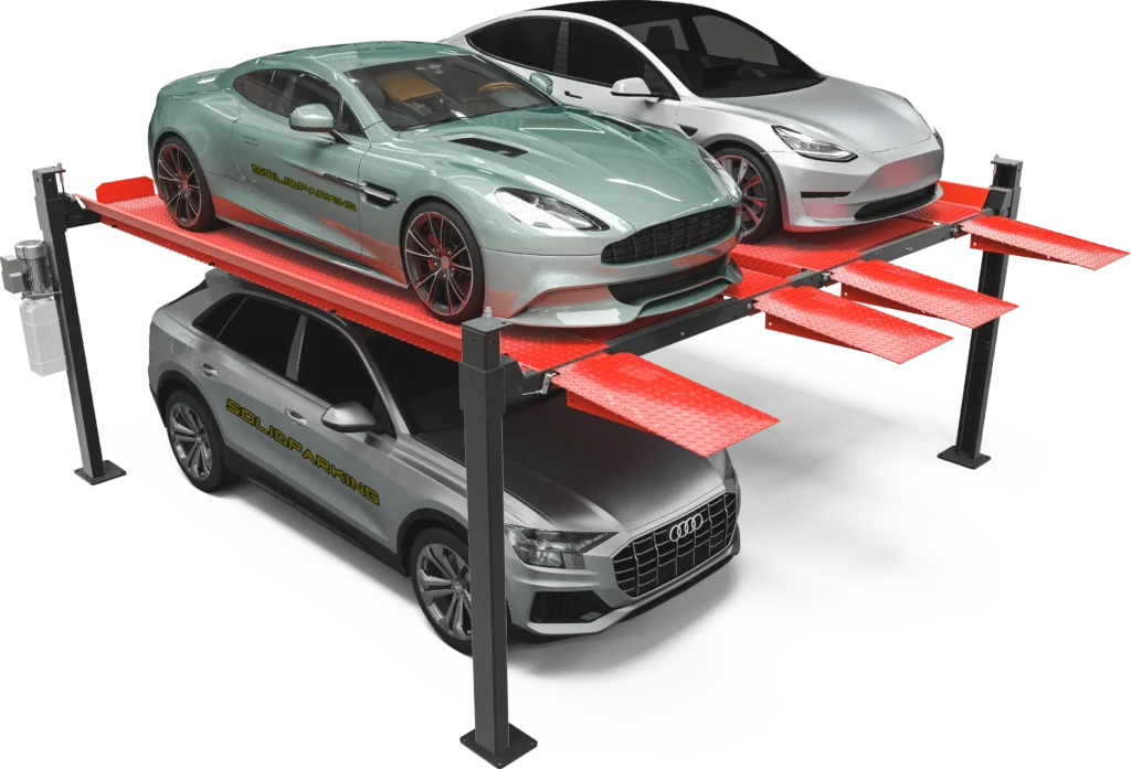 4 Post Car Lift For Parking - Car Storage Lift For Garage